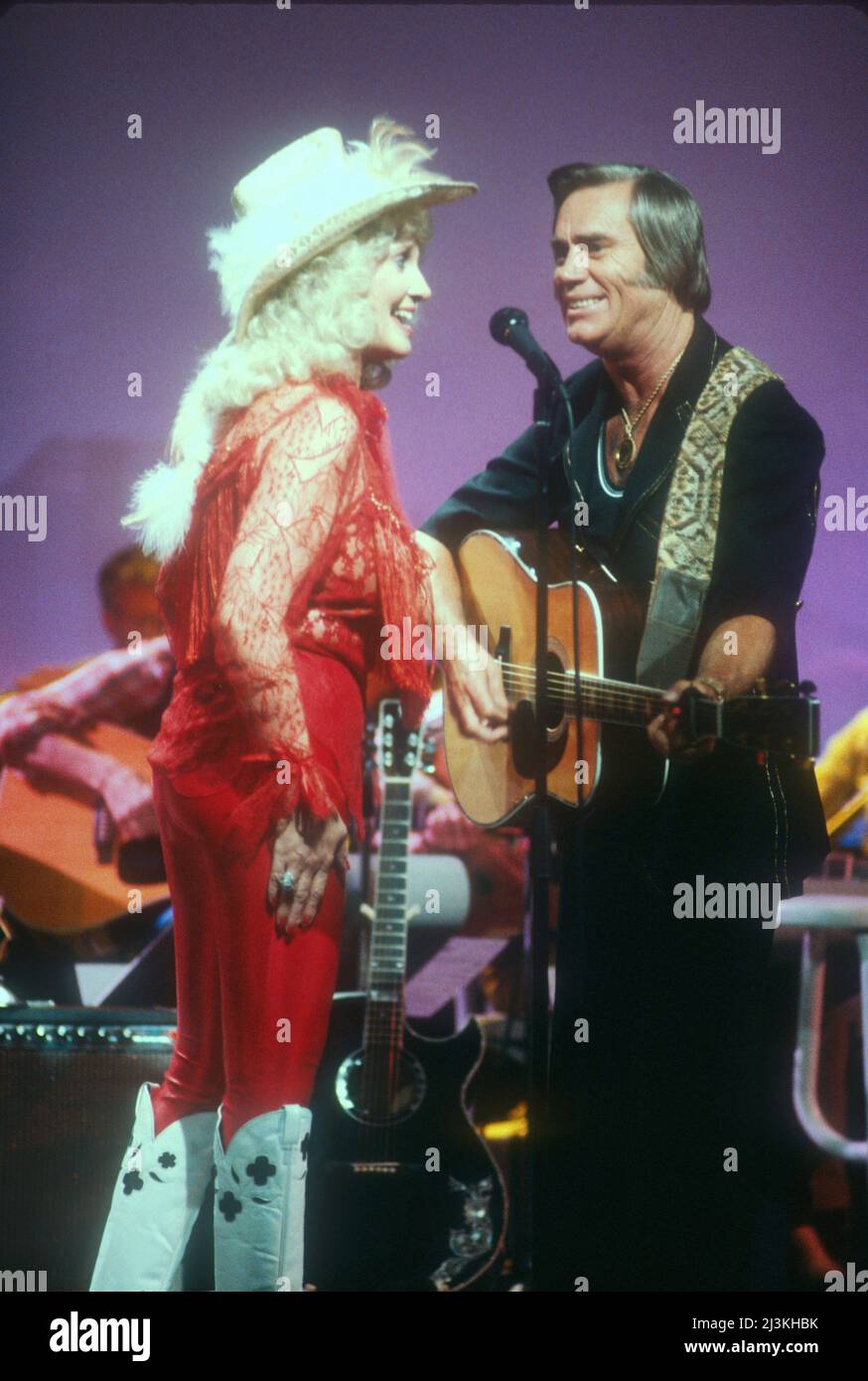 George Jones & Tammy Wynette perform live on stage CIRCA 1981 Credit ...
