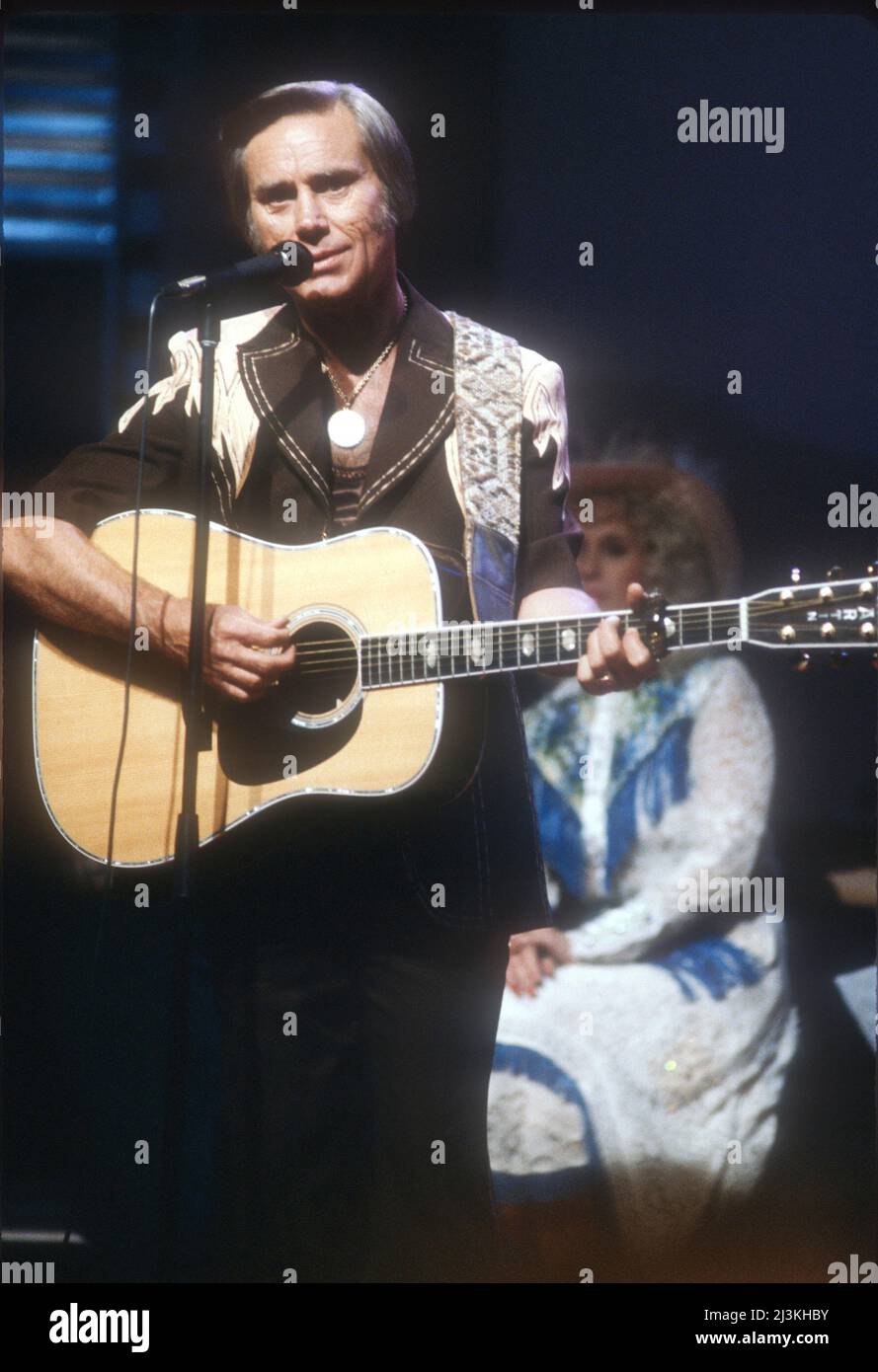 George Jones & Tammy Wynette perform live on stage CIRCA 1981 Credit ...