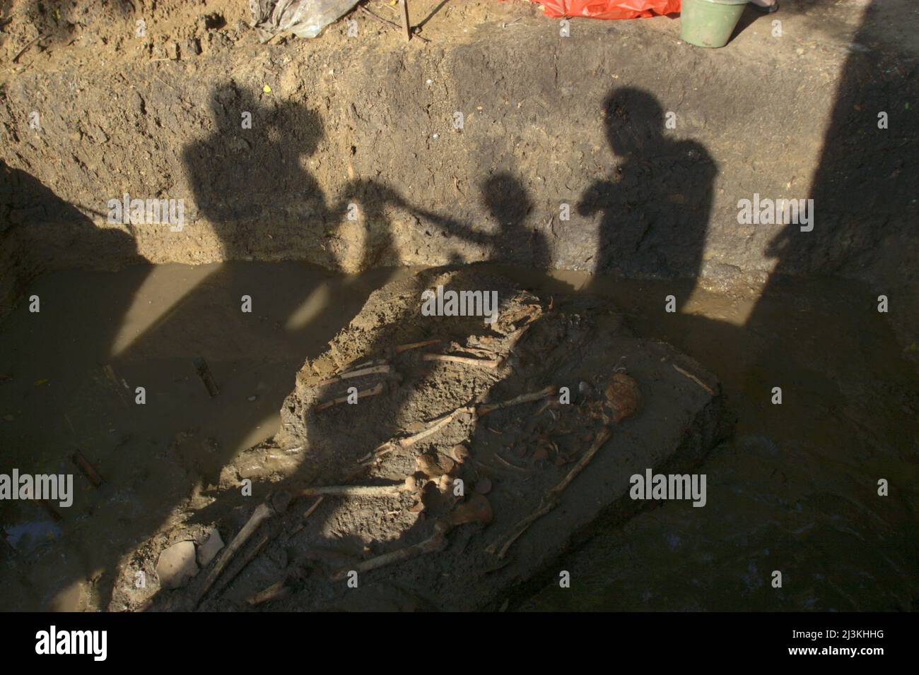 Shadows of archaeologists of the Indonesia's National Archaeology ...