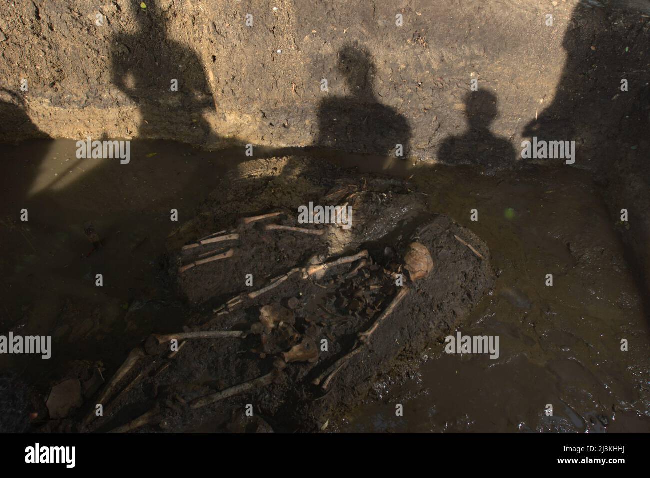 Shadows of archaeologists of the Indonesia's National Archaeology ...