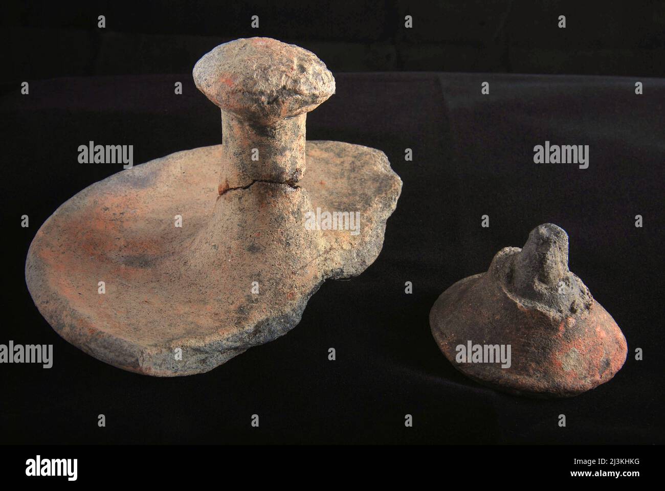 Fragments of pottery from pre-historic periods of Indonesia that was ...