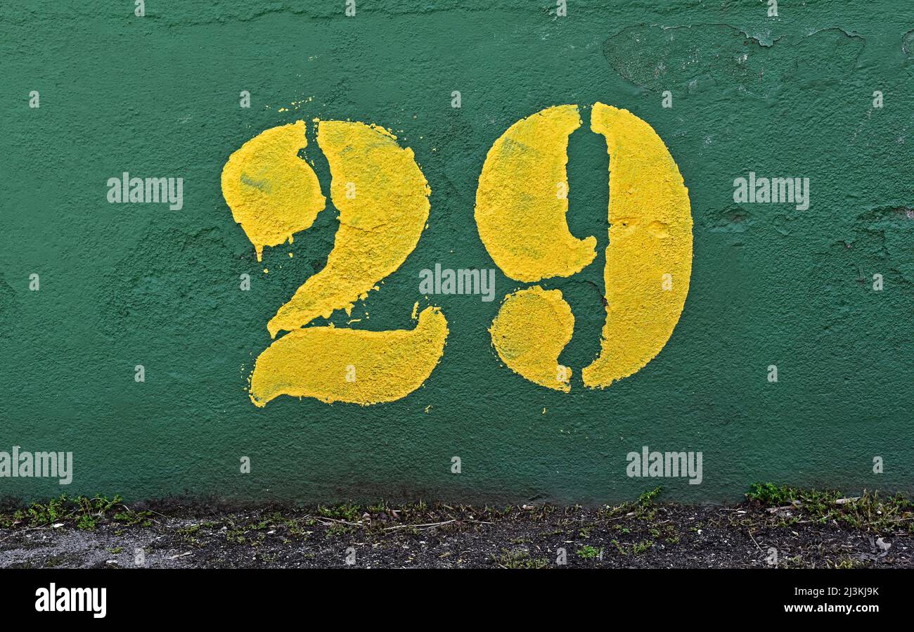 Number 29 hi-res stock photography and images - Alamy
