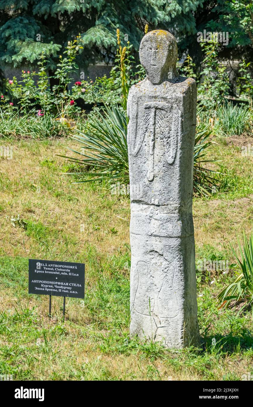 Anthropomorphic Stele from the 2. millenium BC at the garden of the ...