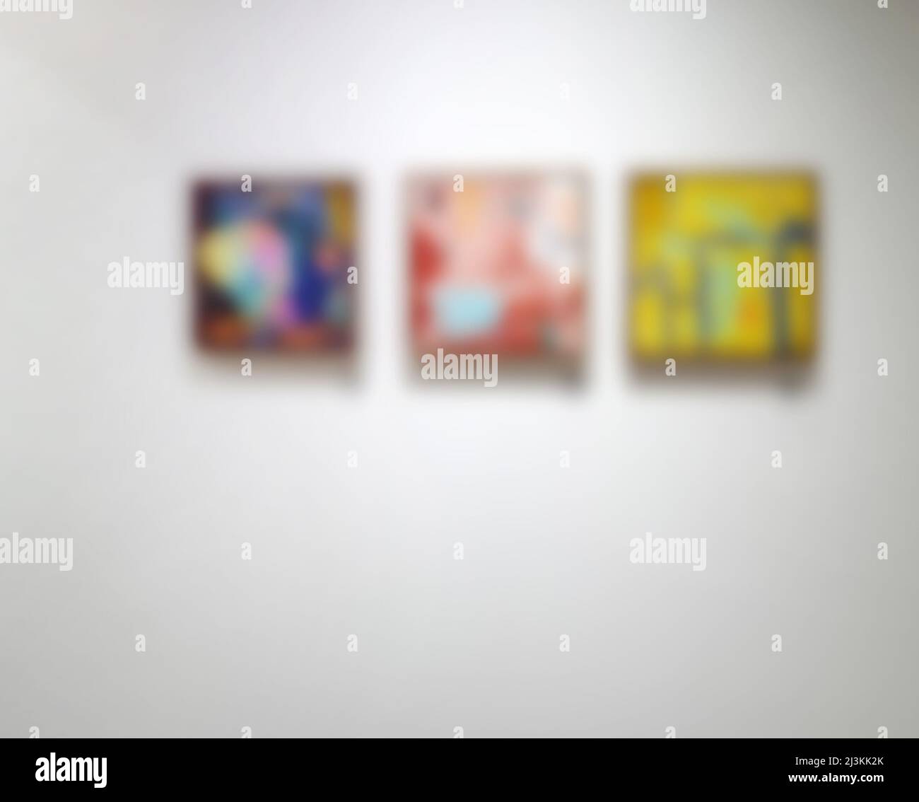 Art gallery generic background. Intentionally blurred editing post ...