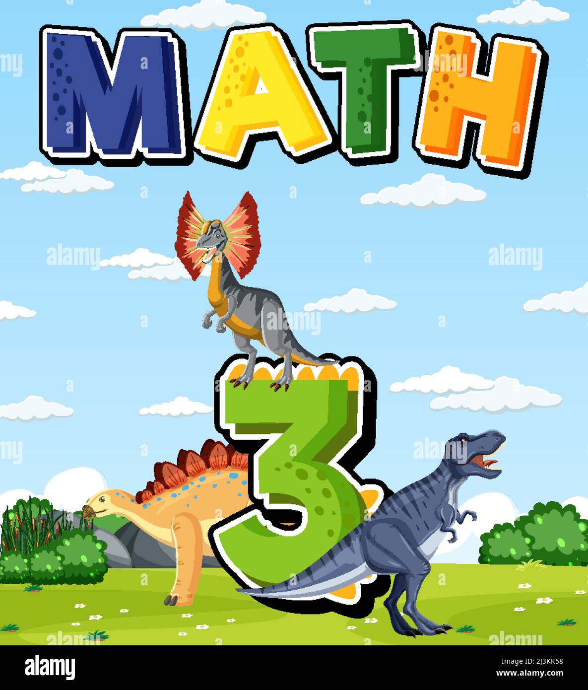 3 dinosaurs Stock Vector Images - Alamy