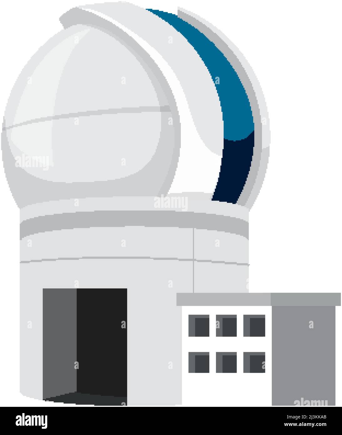 Astronomy theme with planetarium building illustration Stock Vector ...