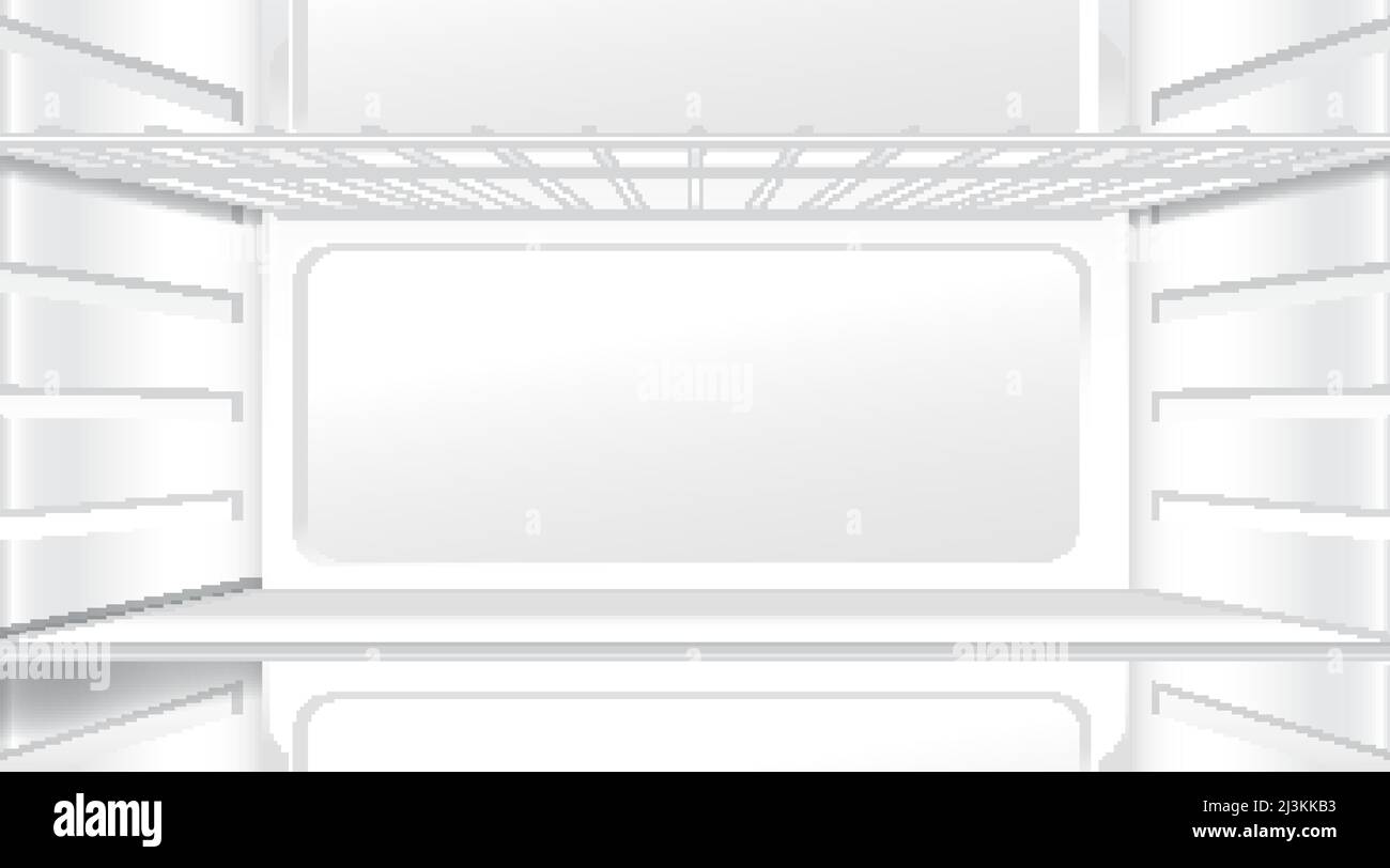 Close up an inside the refrigerator illustration Stock Vector Image ...