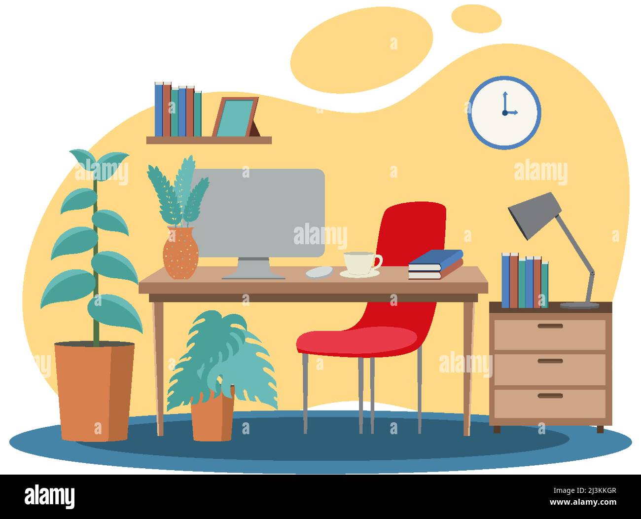 In his workroom Stock Vector Images - Alamy