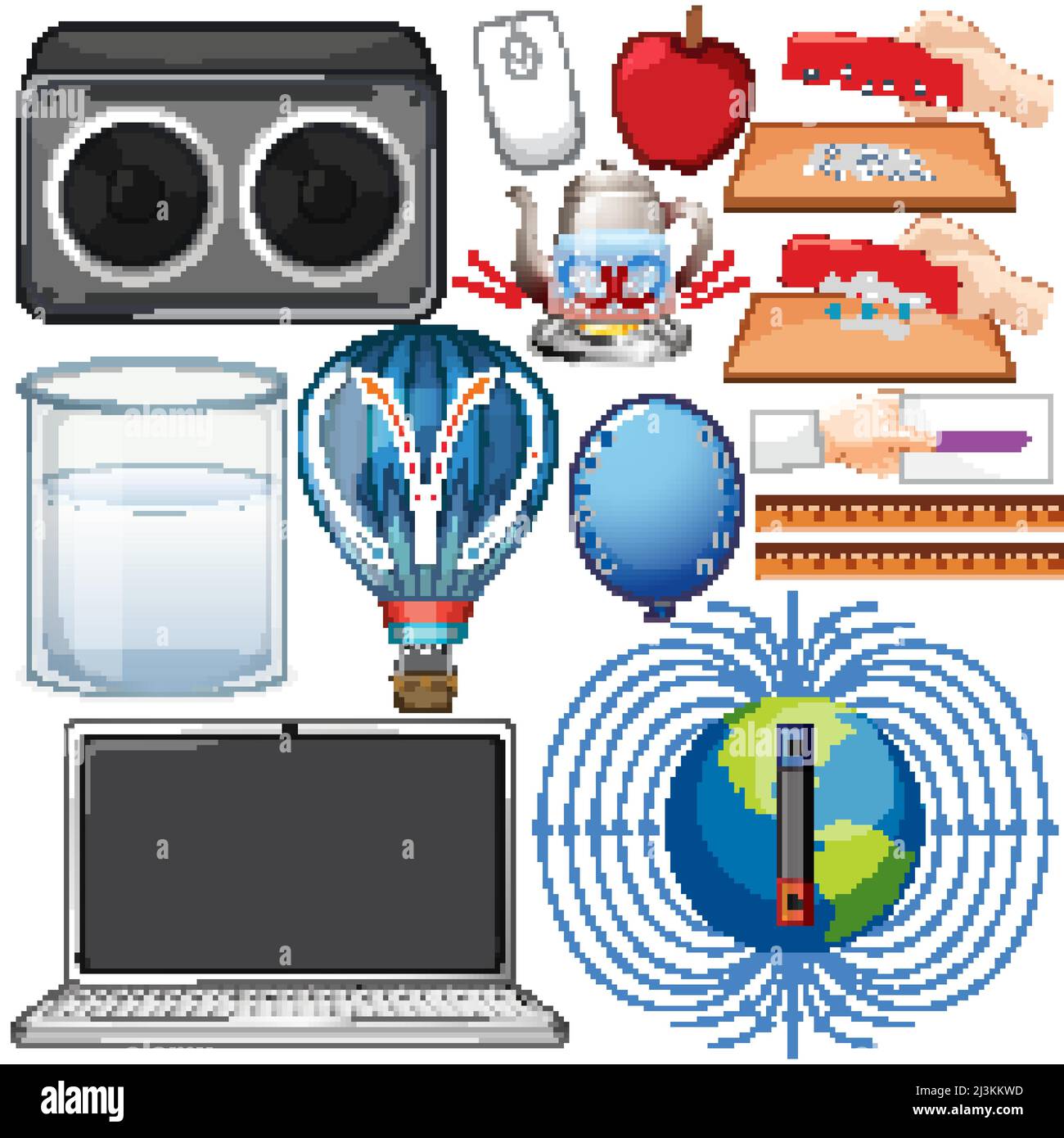 Different types of science equipments illustration Stock Vector Image ...