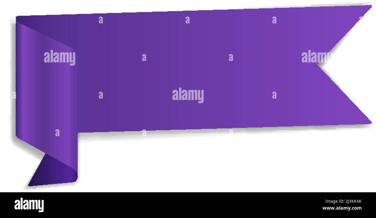 Violet banner design on white background illustration Stock Vector ...