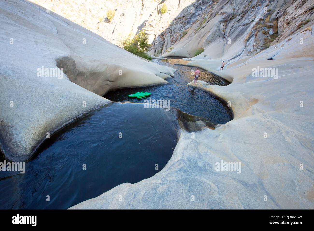 Adventurers explore the Seven Teacups in the Sierra Nevada mountains ...
