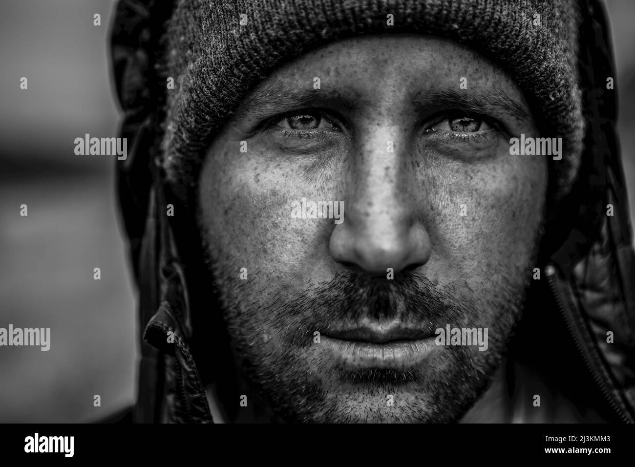 Serious cold Black and White Stock Photos & Images - Alamy