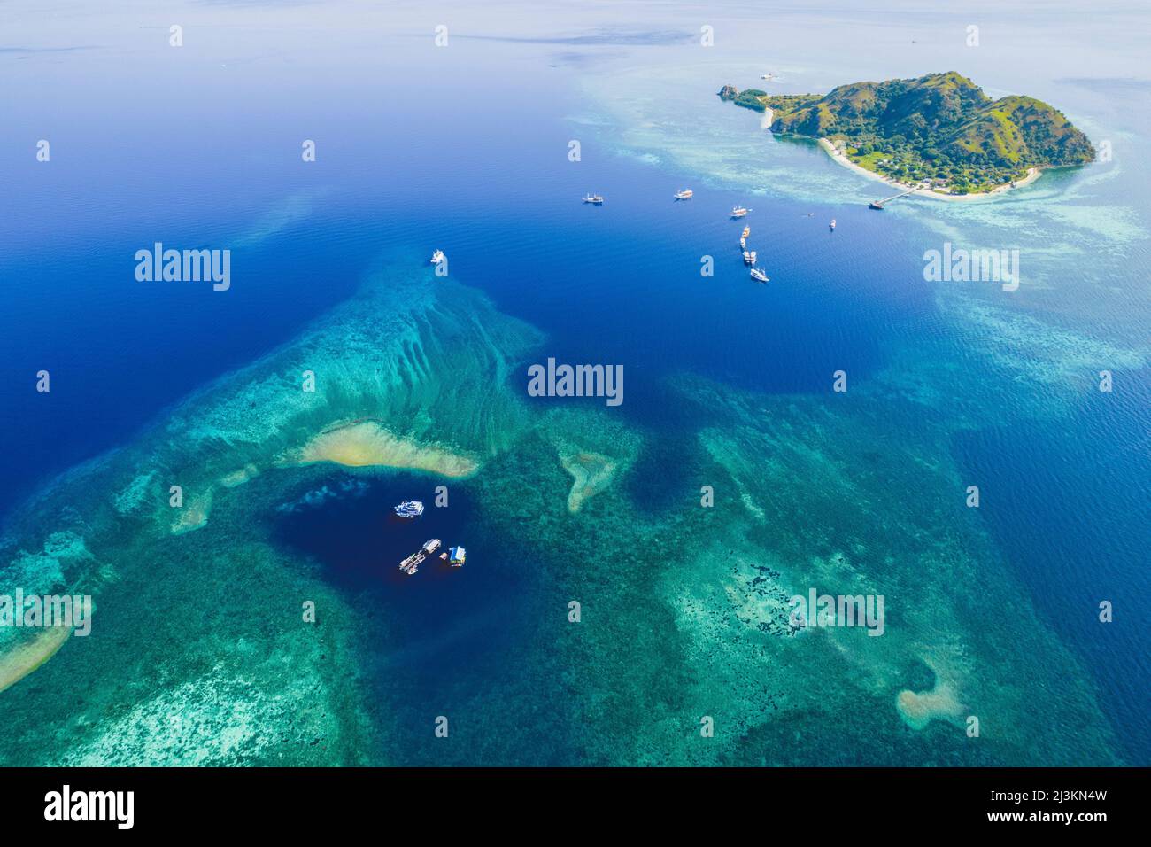 Komodo national park aerial hi-res stock photography and images - Alamy
