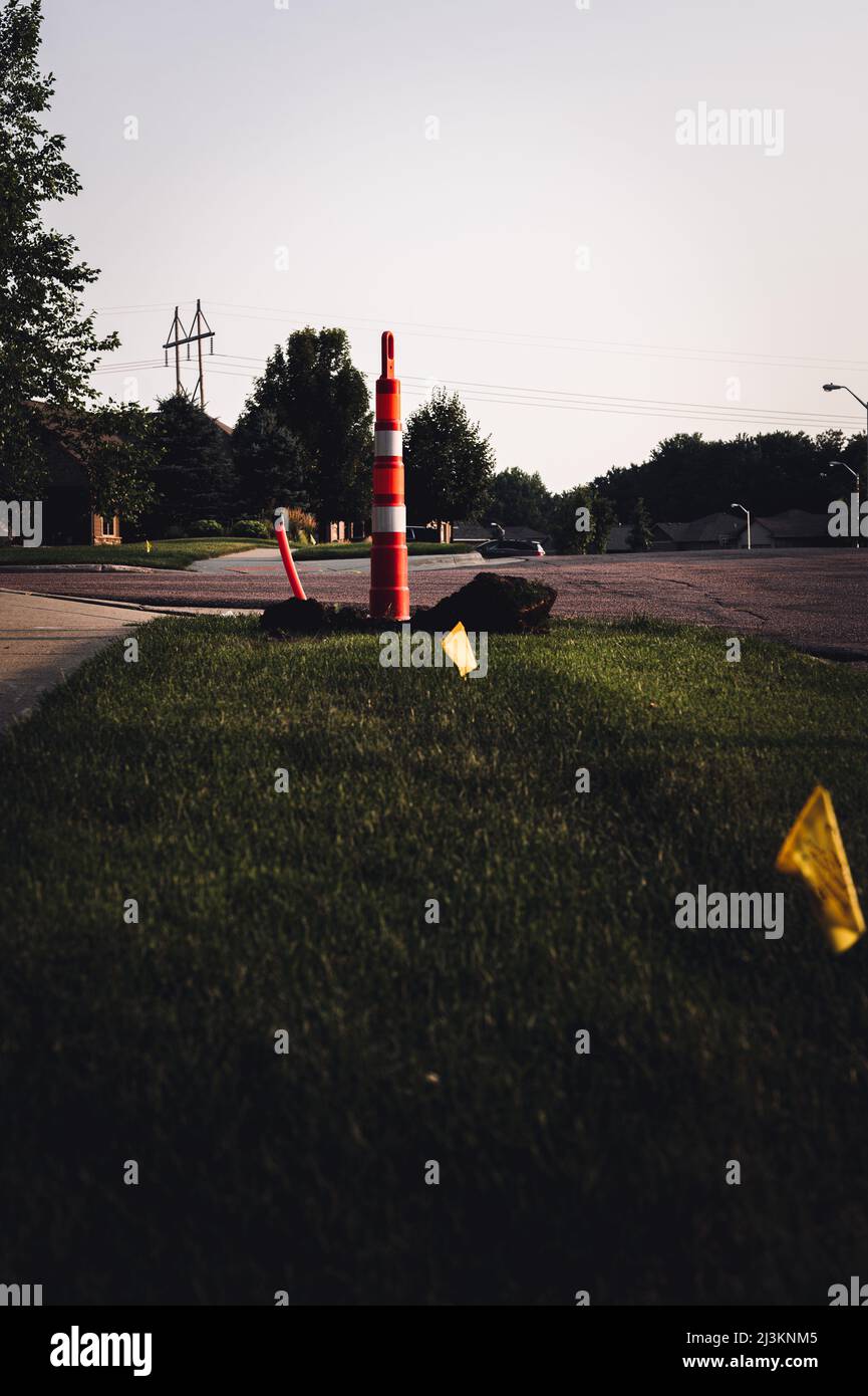 Directional underground boring to install plastic conduit for high ...