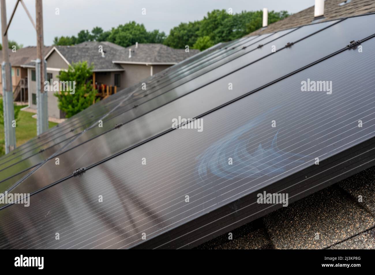 Solar cells installed on electric hi-res stock photography and images ...