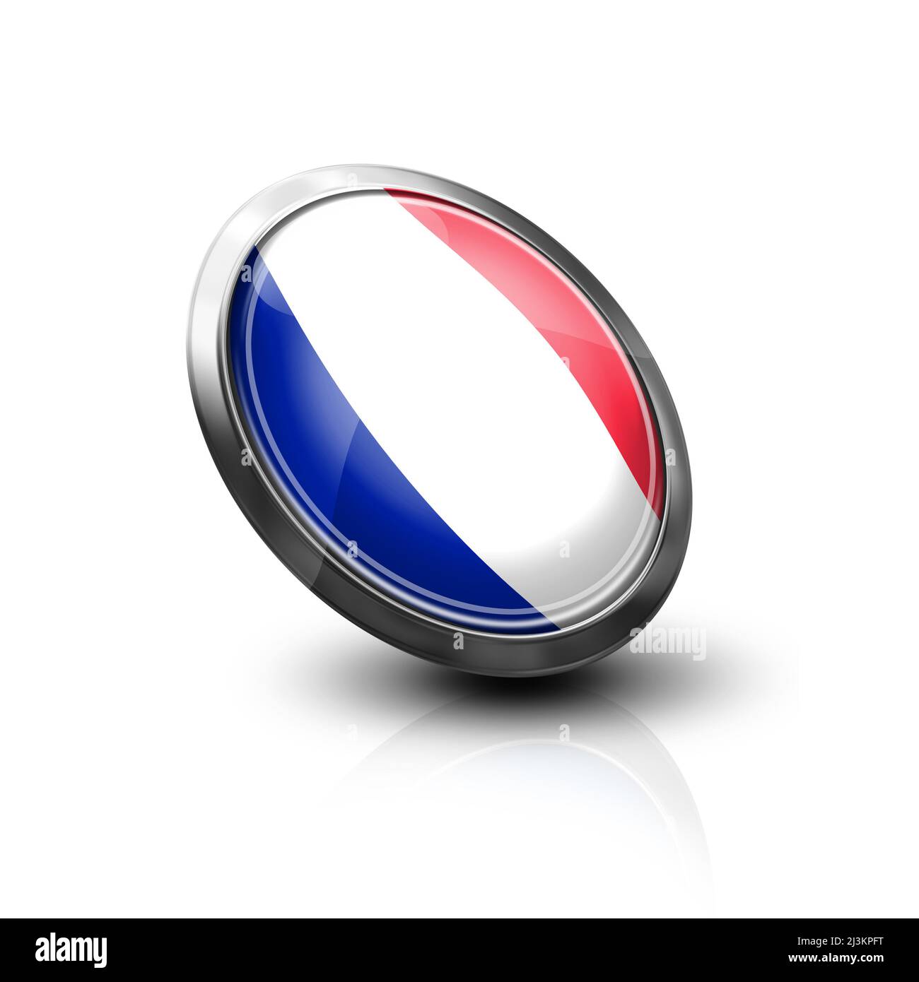 France flag button hi-res stock photography and images - Alamy