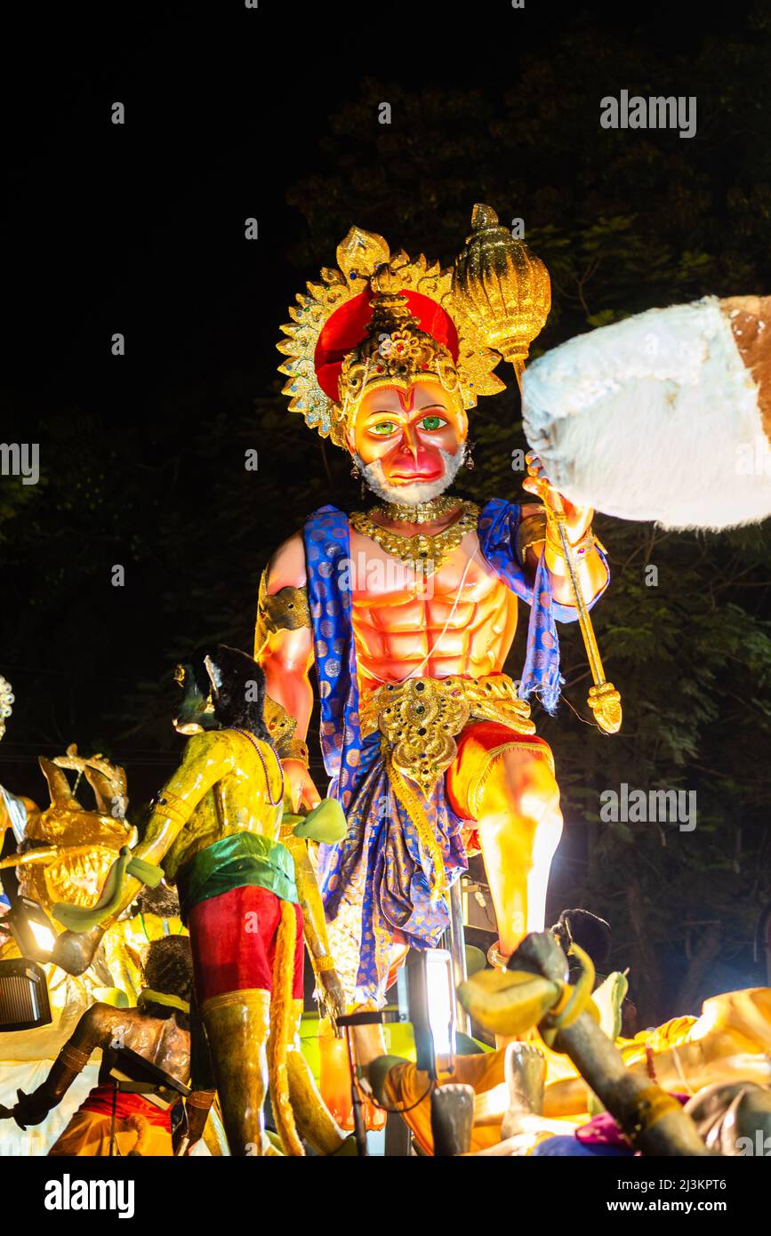 Panaji, Goa, India, March 26th 2022: A medley of colours and float ...