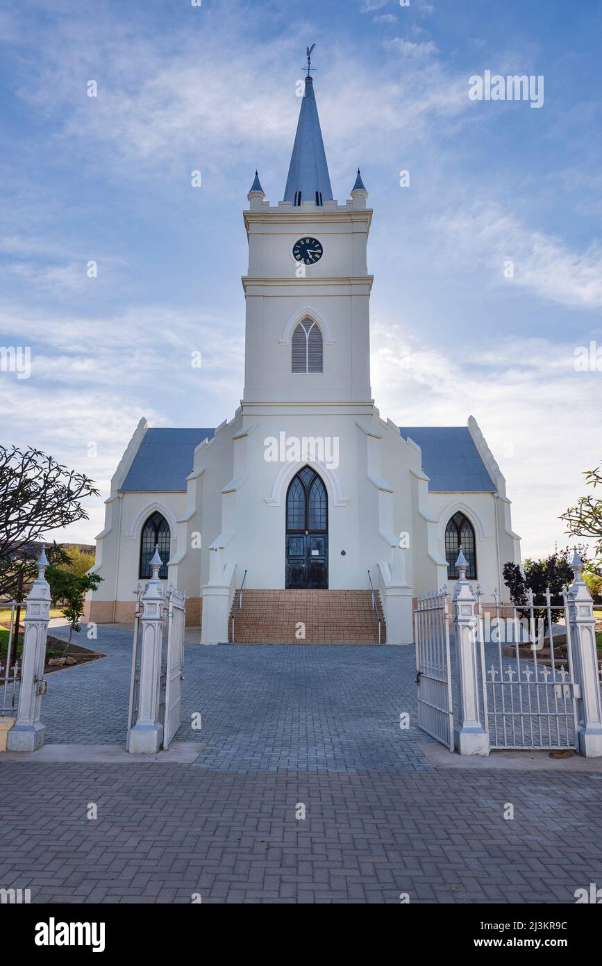 Dutch Reformed Church on the main street of Prince Albert, Western Cape ...