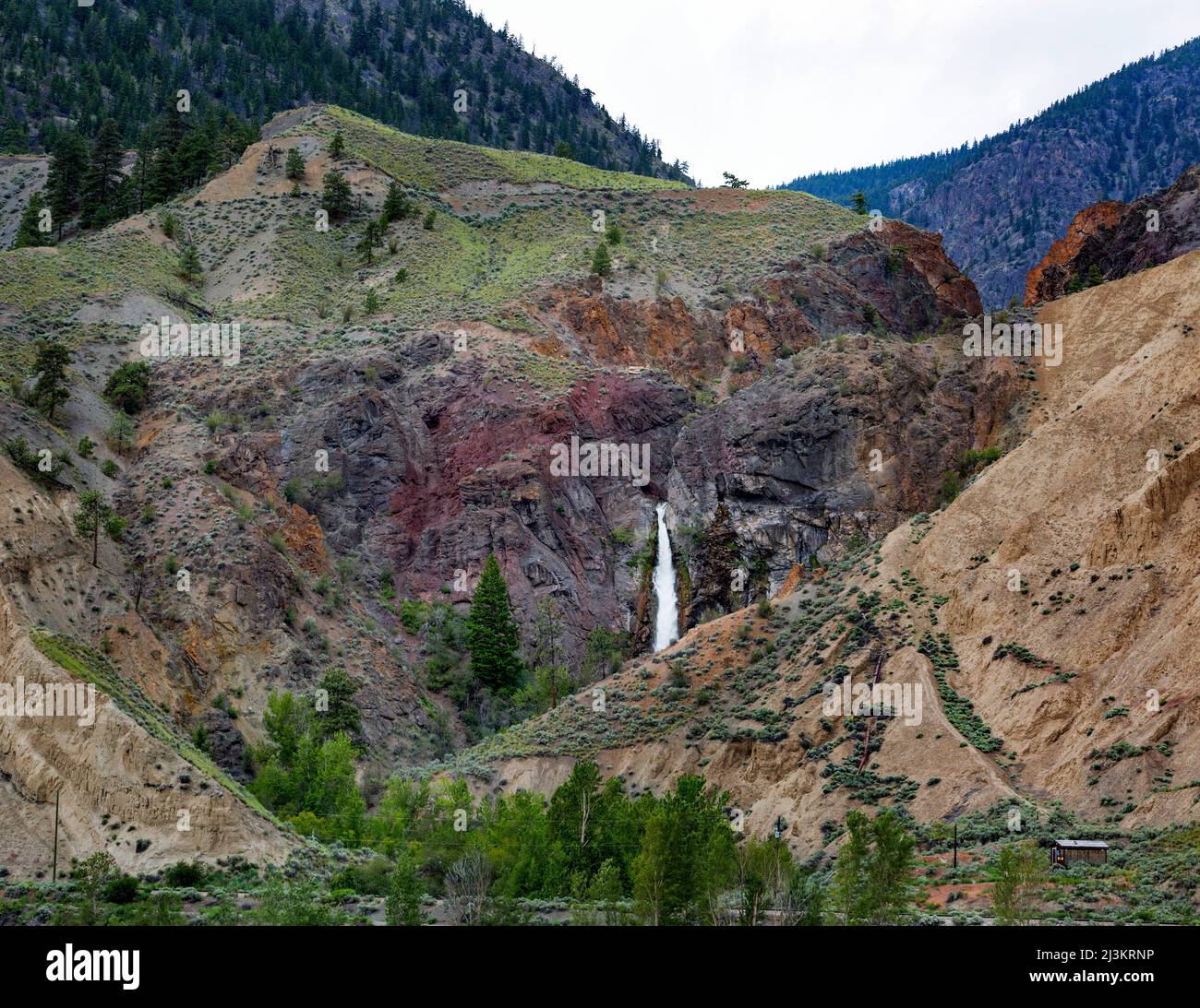 Stunning colourful beauty in the Fraser Canyon, with a rugged landscape ...