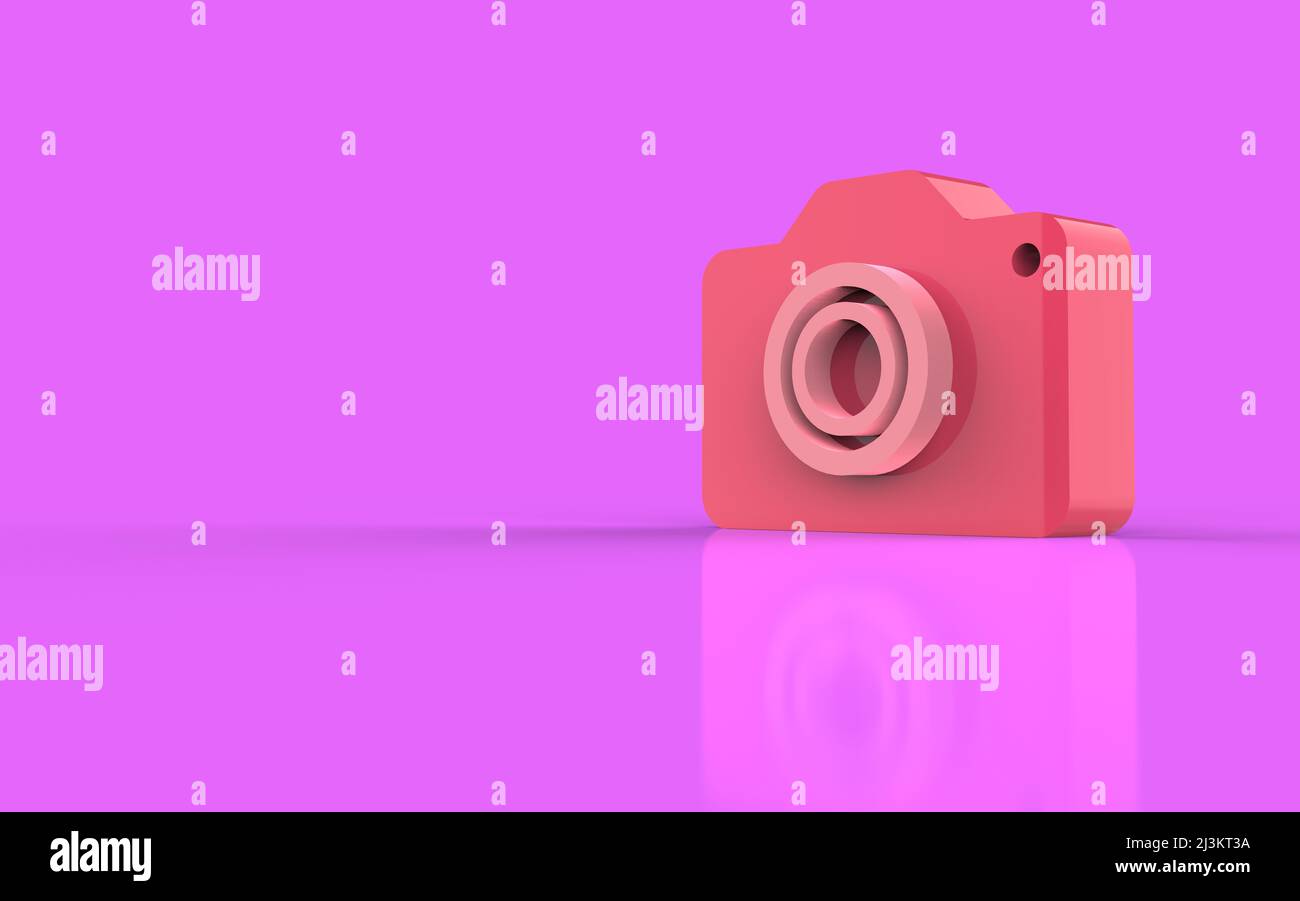 3d Illustration of camera icon Stock Photo - Alamy