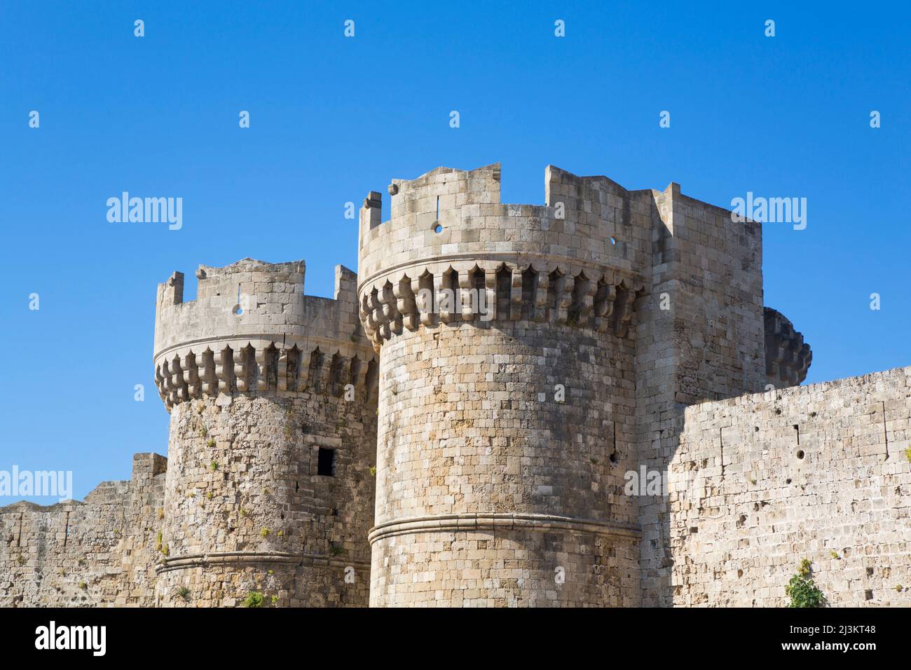 Marine Gate in Old Town Rhodes in Greece; Rhodes, Dodecanese, Greece ...