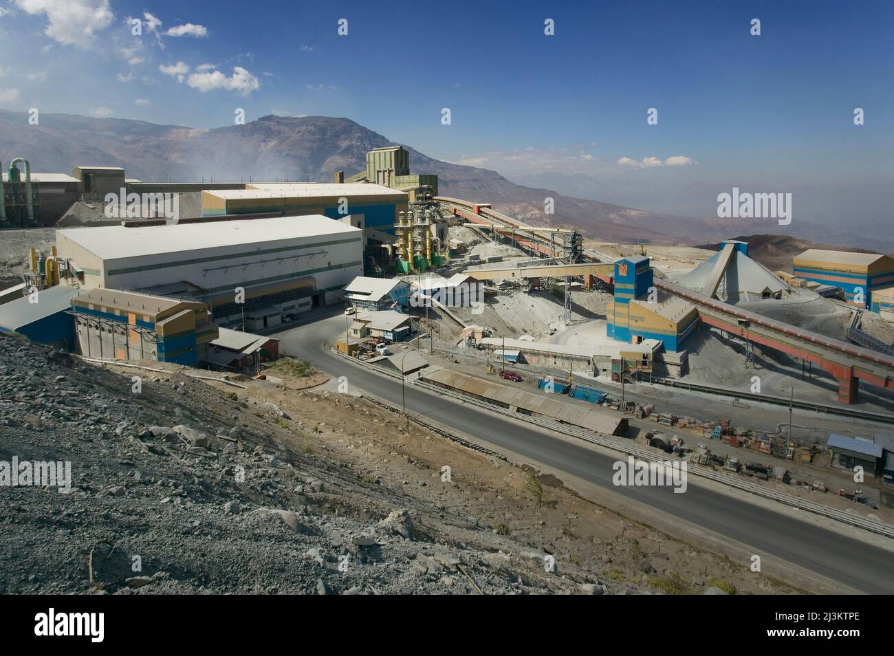 Ore crushing and grinding plant at El Teniente, the world's largest ...
