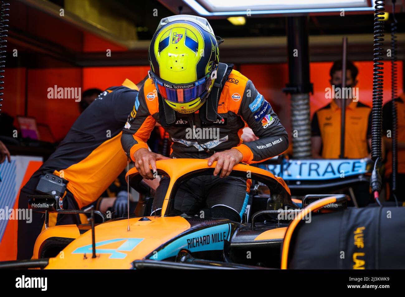 Rome, Italy. 09th Apr, 2022. NORRIS Lando (gbr), McLaren F1 Team MCL36 ...
