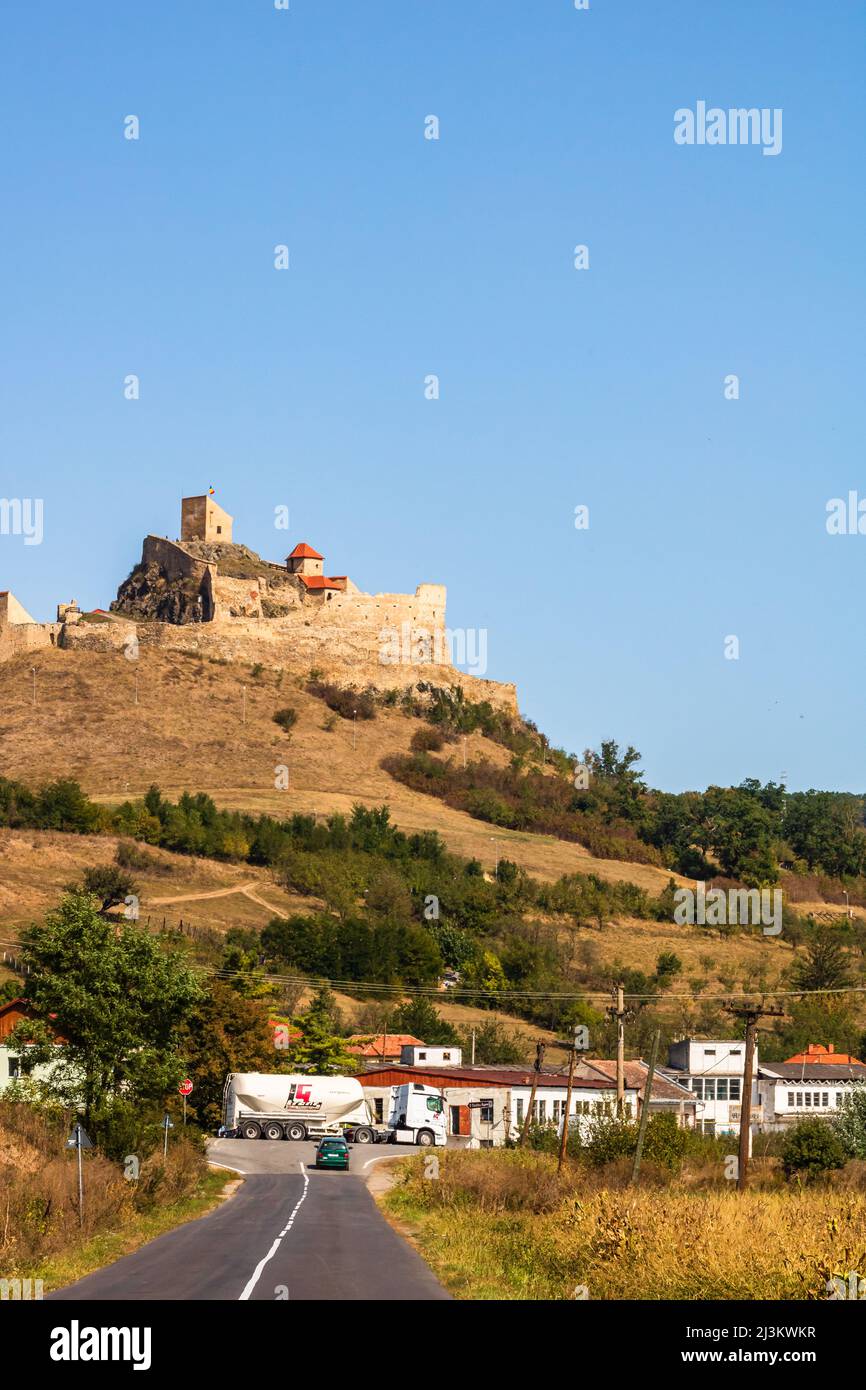 Famous Rupea fortress in Transylvania, Romania. Rupea Citadel (Cetatea ...