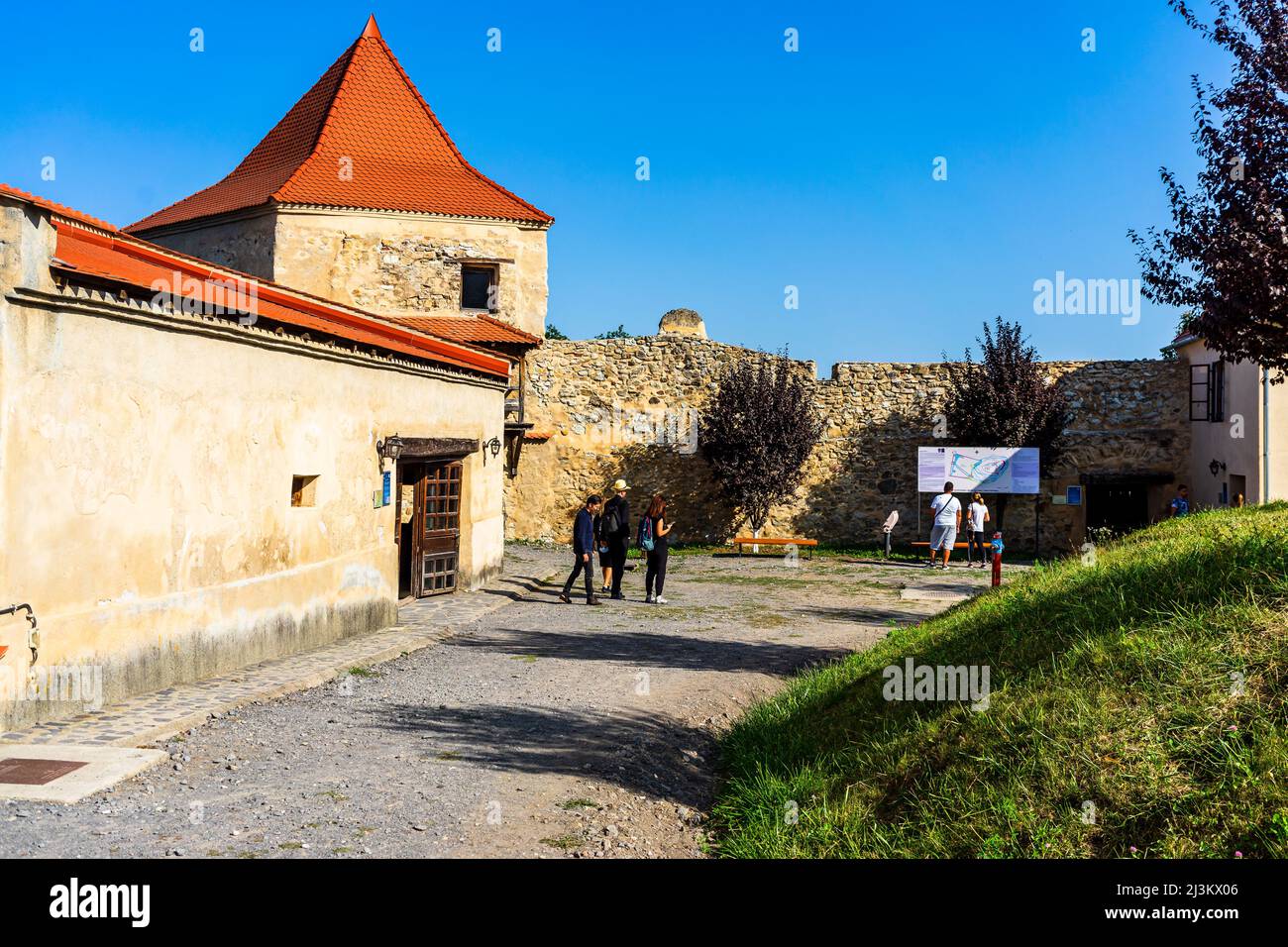 Famous Rupea fortress in Transylvania, Romania. Rupea Citadel (Cetatea ...