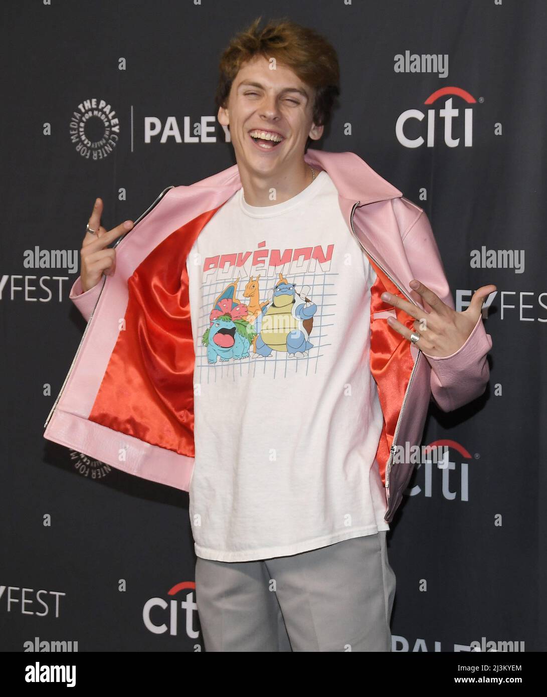 Jacob Bertrand at PaleyFest LA - COBRA KAI held at the Dolby Theatre in ...