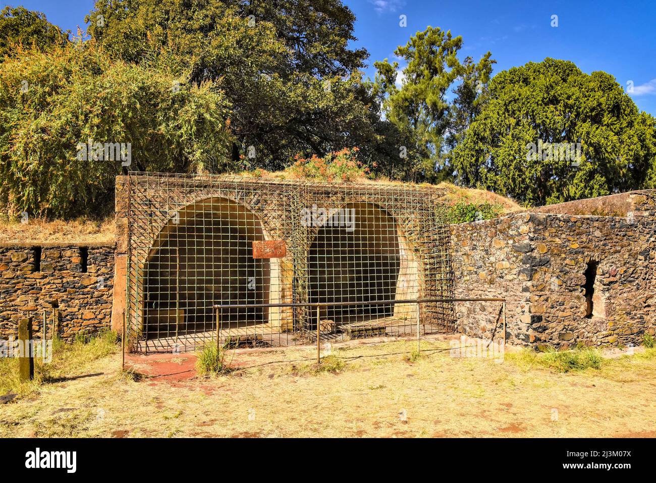 Messih-seghed Bekafa castle; Ethiopia Stock Photo - Alamy