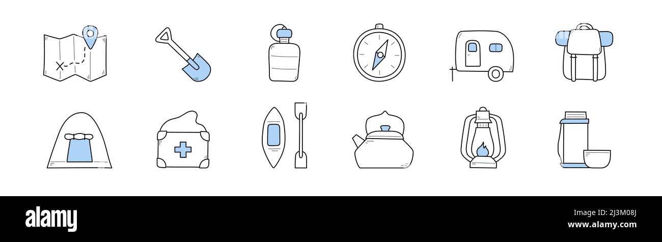 Map and compass kayak Cut Out Stock Images & Pictures - Alamy