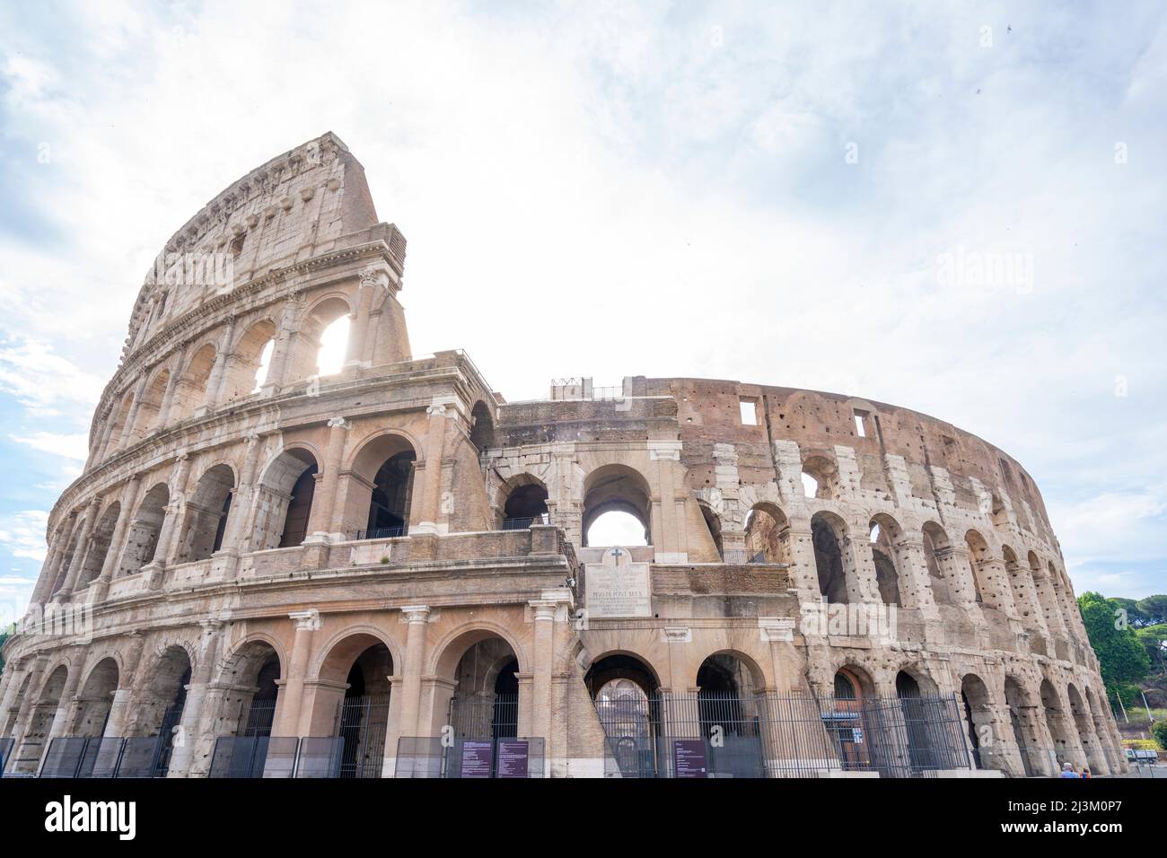 Colosseum, ruins of the ancient amphitheatre in Rome, Italy; Rome ...