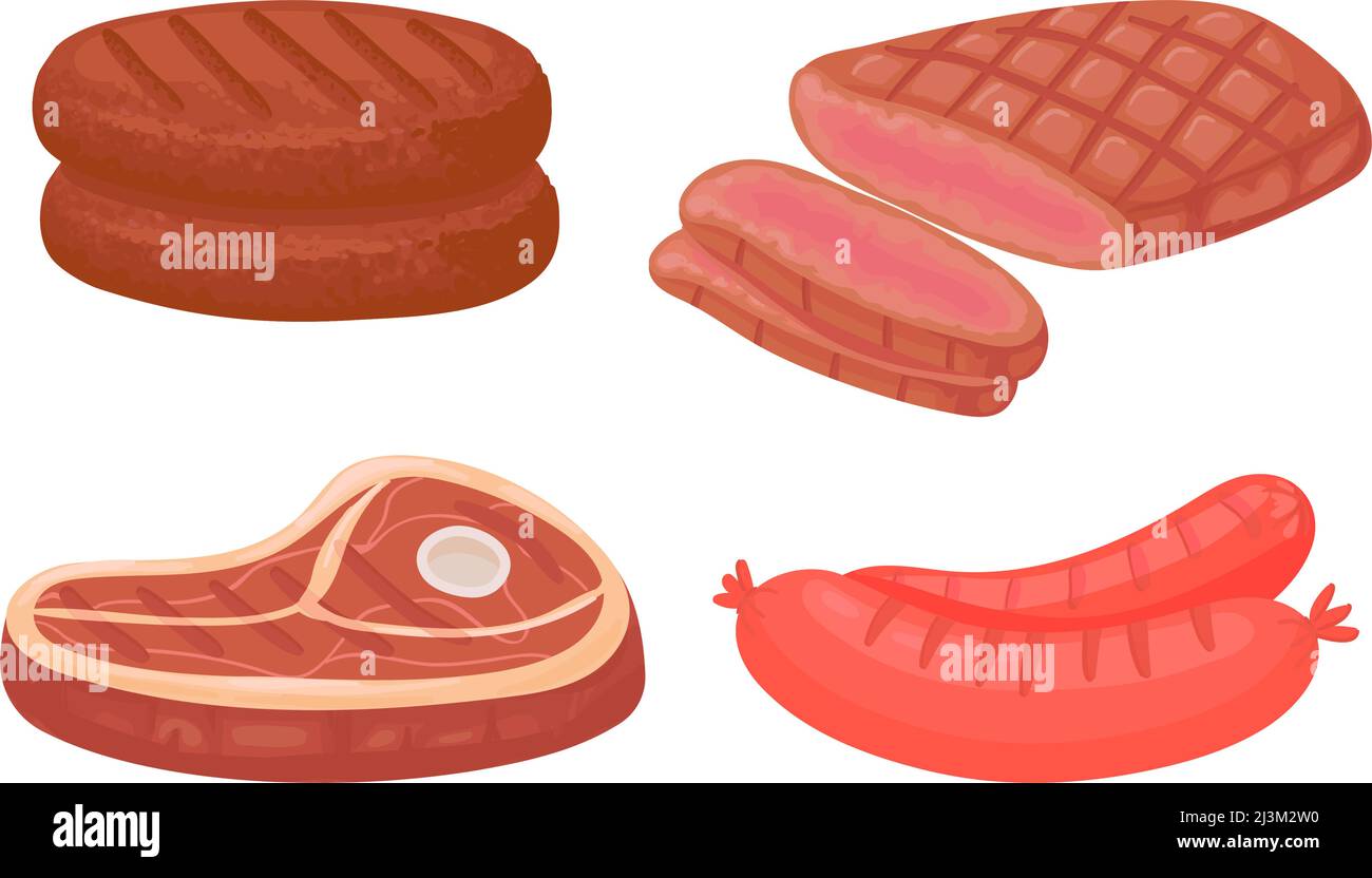 Cartoon Meat Products