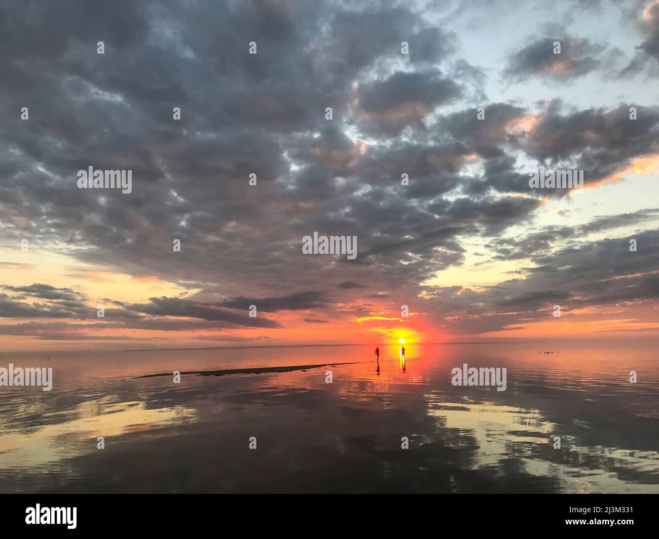 Sunset on Albemarle Sound in Jockeys Ridge State Park.; Nags Head ...