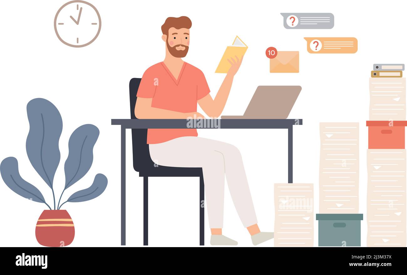 Procrastination cartoon hi-res stock photography and images - Alamy