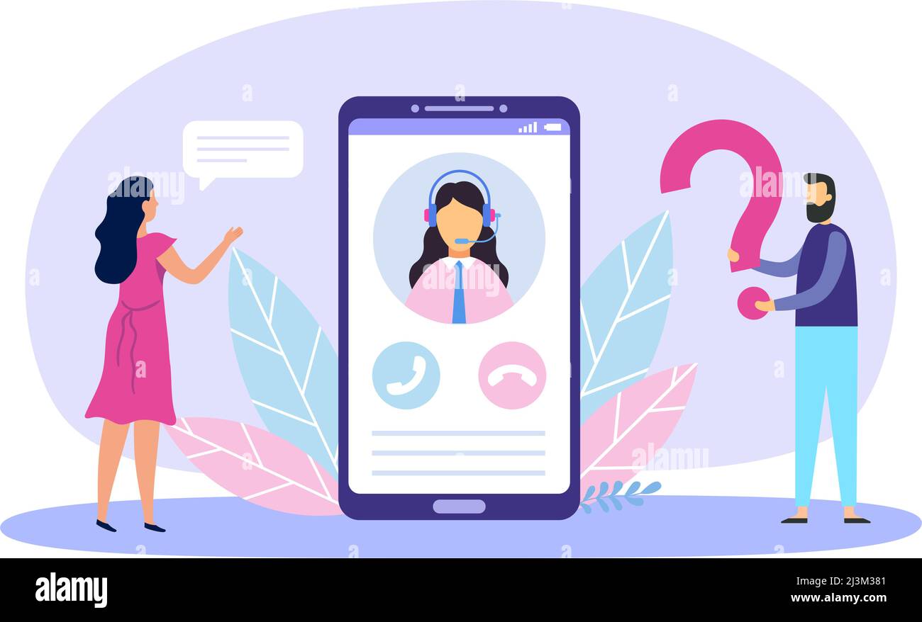 Asking digital assistant question Cut Out Stock Images & Pictures - Alamy