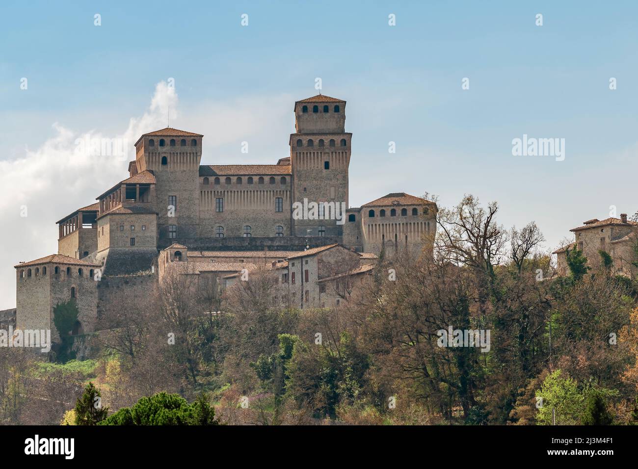 Torrechiara Castle, Parma, Italy, is a 15th-century manor house with ...