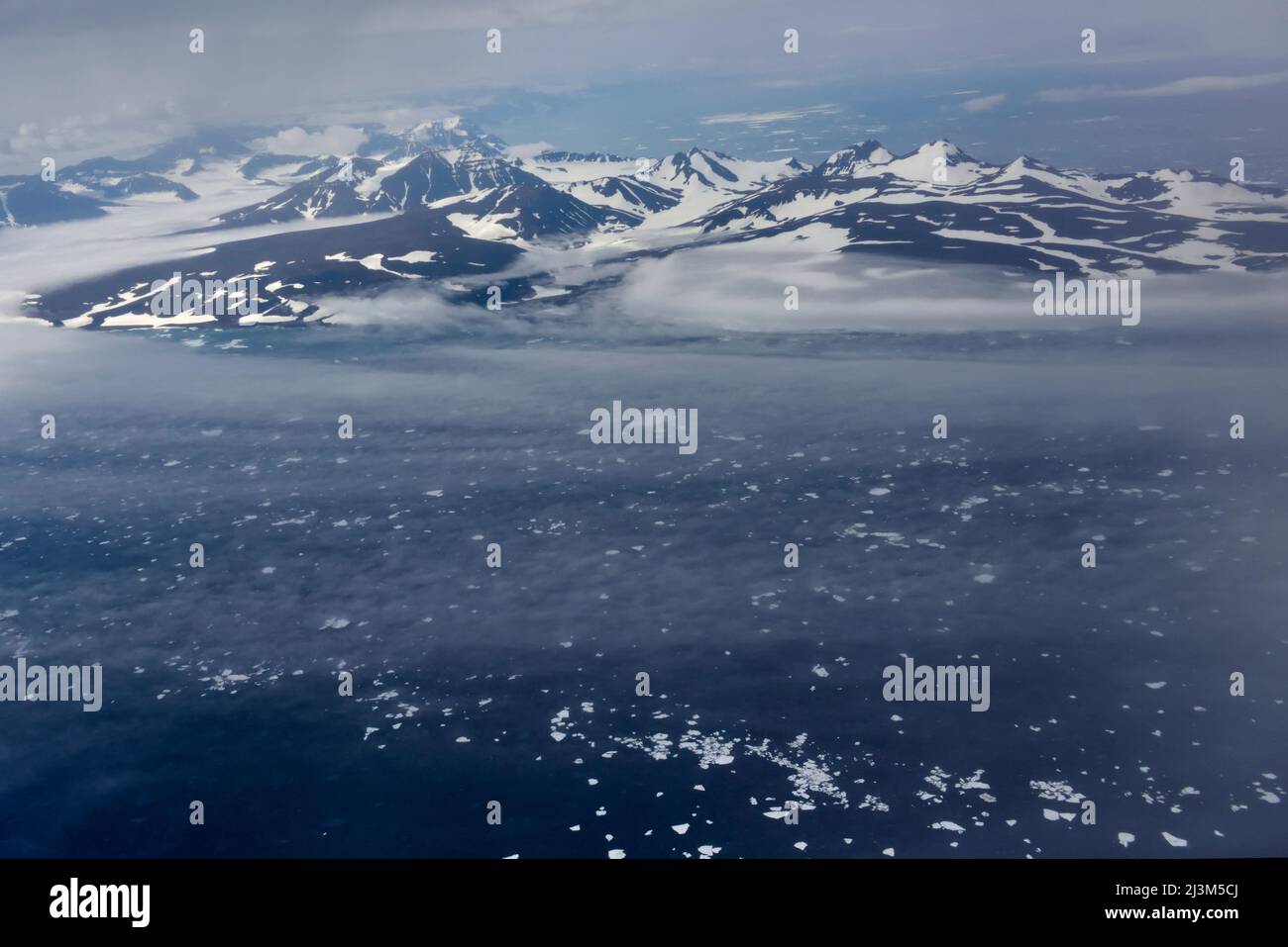 View out of the window of the Twin Otter plane during our flight up ...