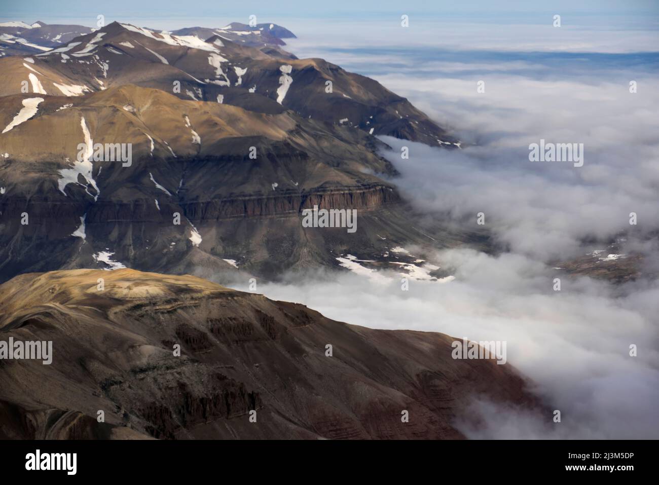 View out of the window of the Twin Otter plane during our flight up ...