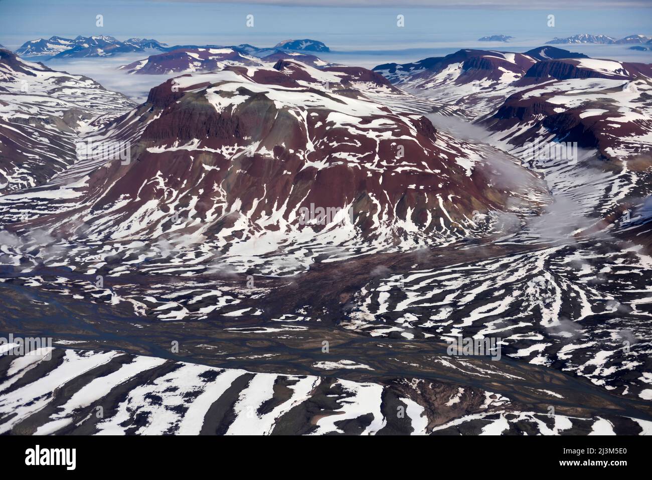 View out of the window of the Twin Otter plane during our flight up ...