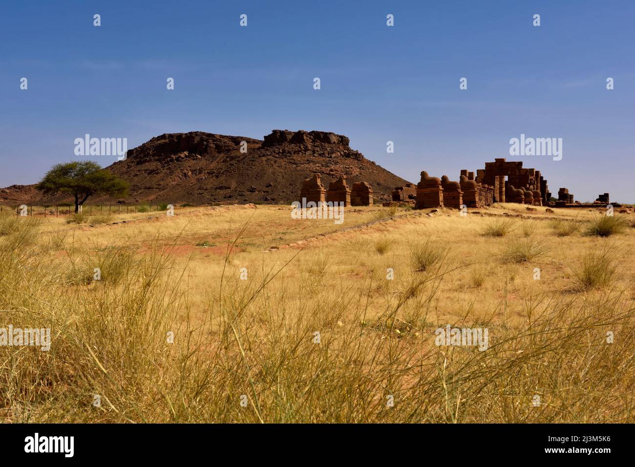 View of the Temple of Amun at Naqa.; Naqa, Sudan, Africa Stock Photo ...