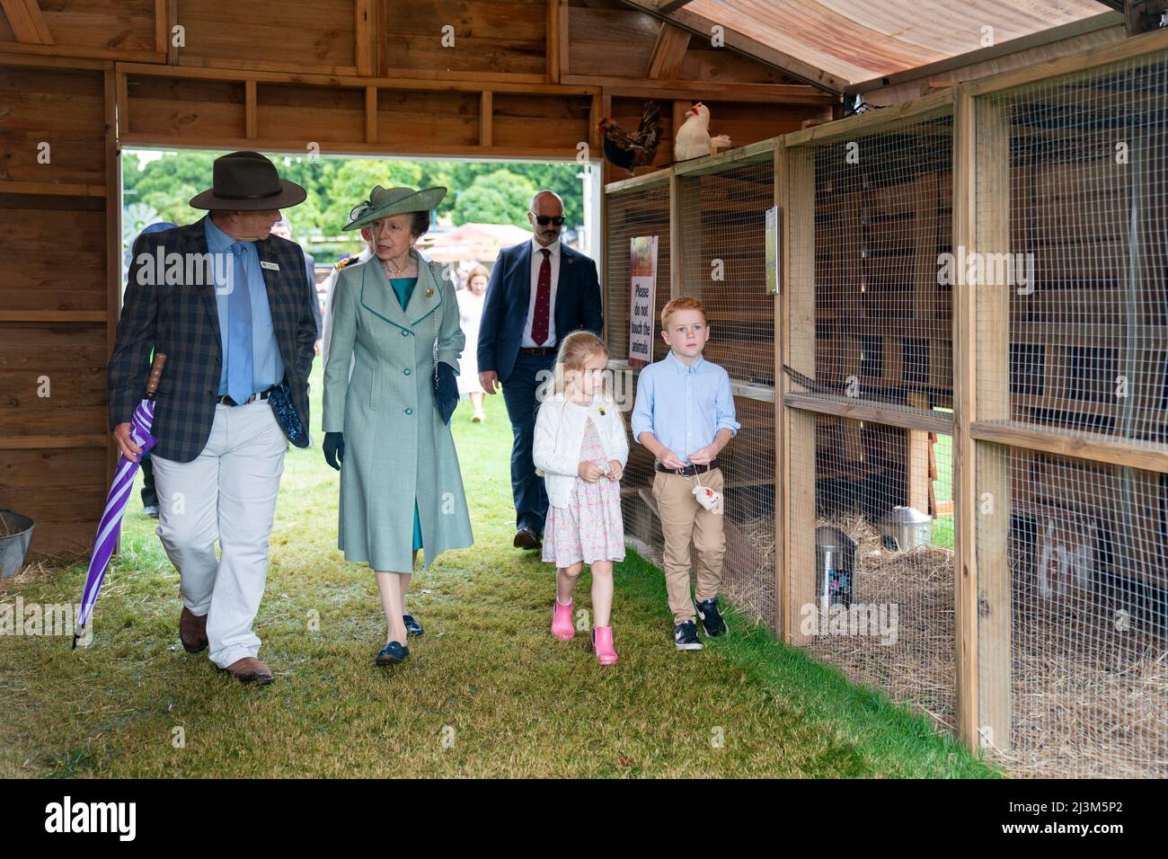 The Princess Royal tours Little Hands on the Land, a working farm that teaches children about ...