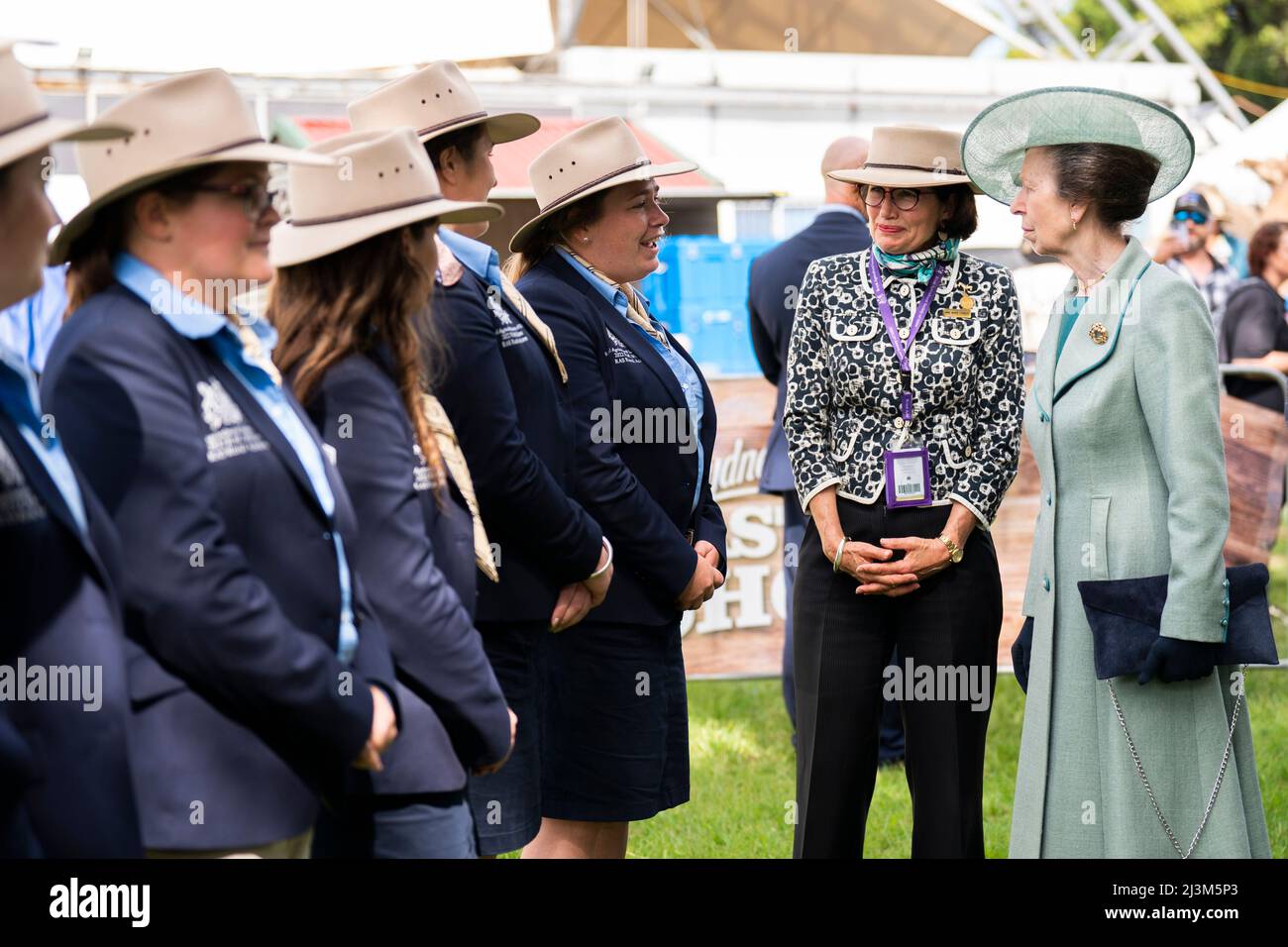 The Princess Royal speaks to Rural Achievers, who have taken part in a ...