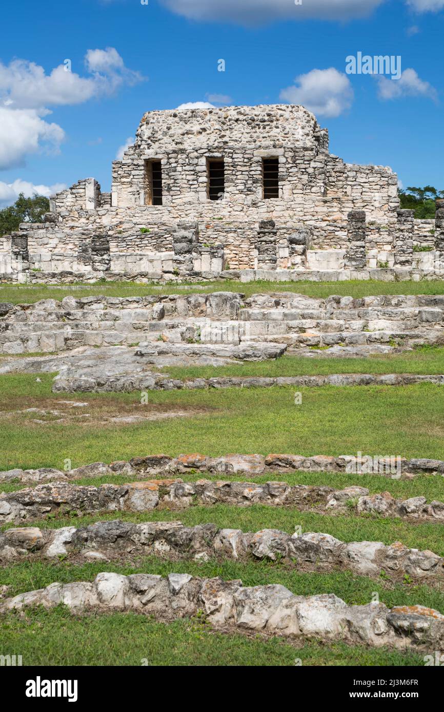 Temple of the Painted Niches, Mayan Ruins, Mayapan Archaeological Zone ...