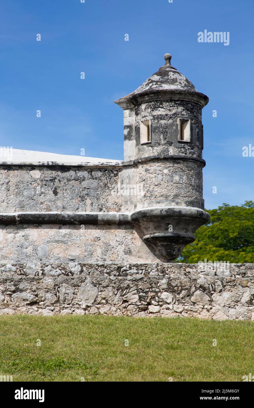 Outer Walls of Fort of San Jose el Alto, Campeche, Mexico; Campeche ...