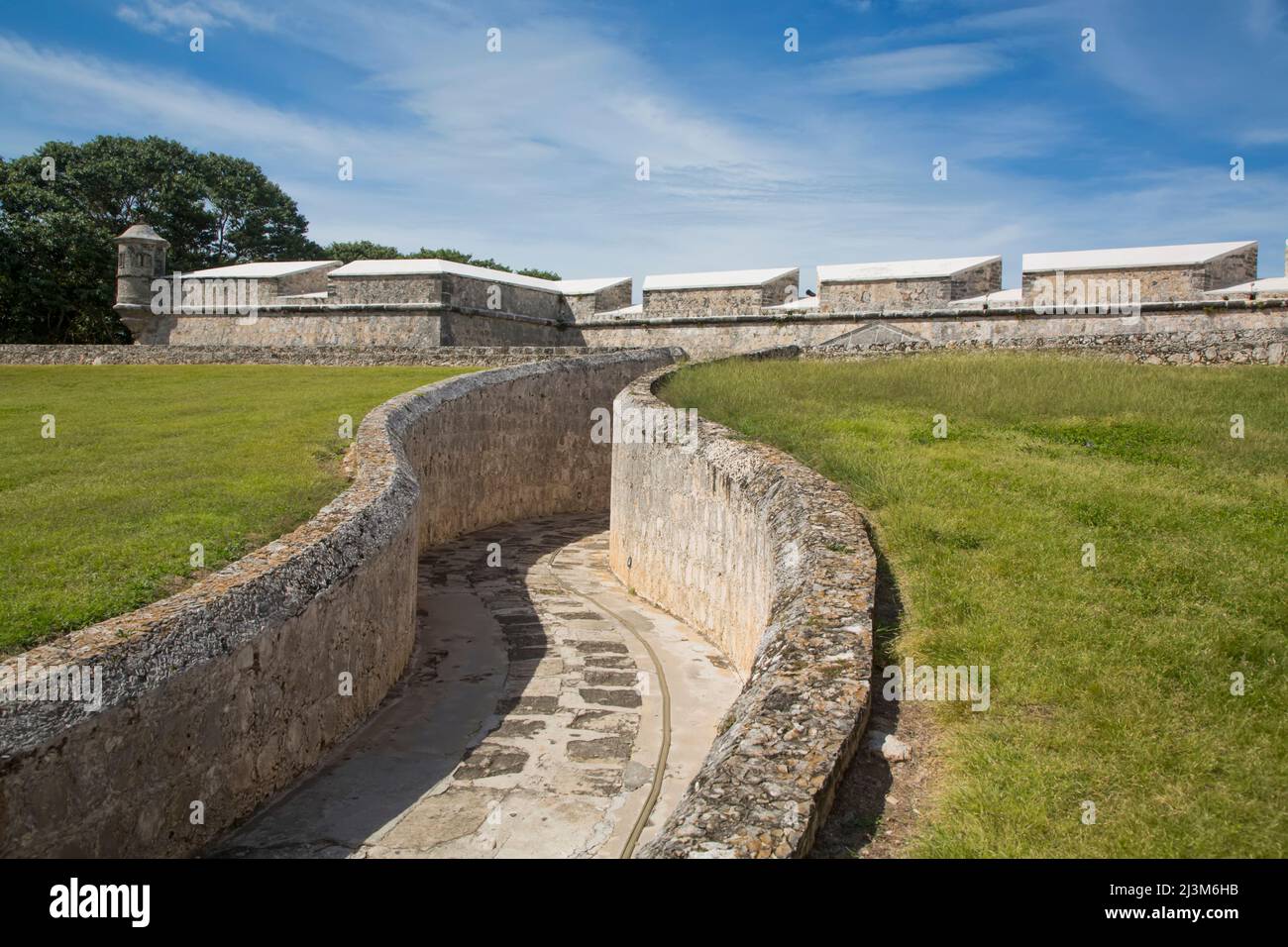 Entrance of Fort of San Jose el Alto, Campeche, Mexico; Campeche, State ...