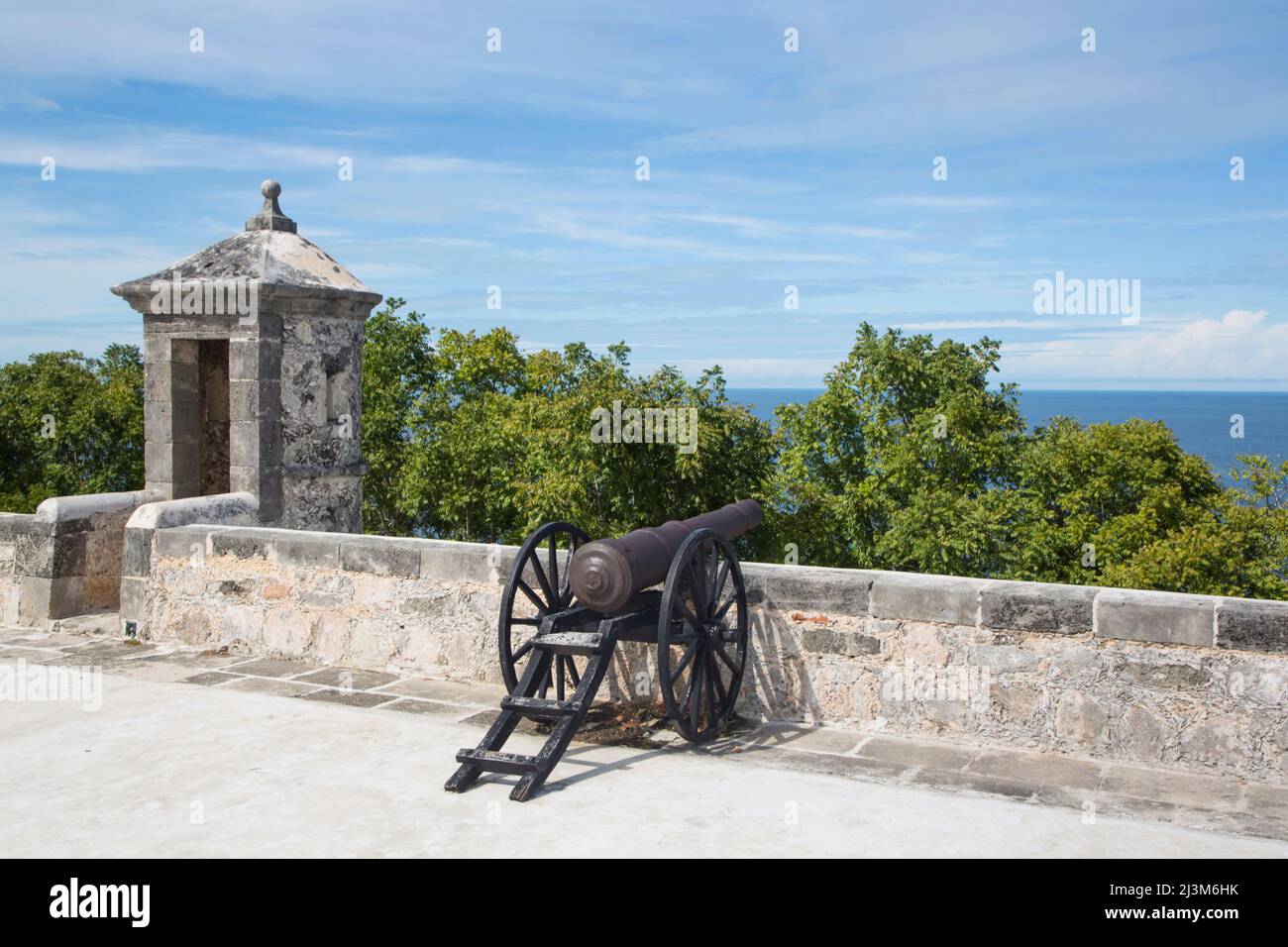 Canon at Fort of San Jose el Alto, Campeche, Mexico; Campeche, State of ...