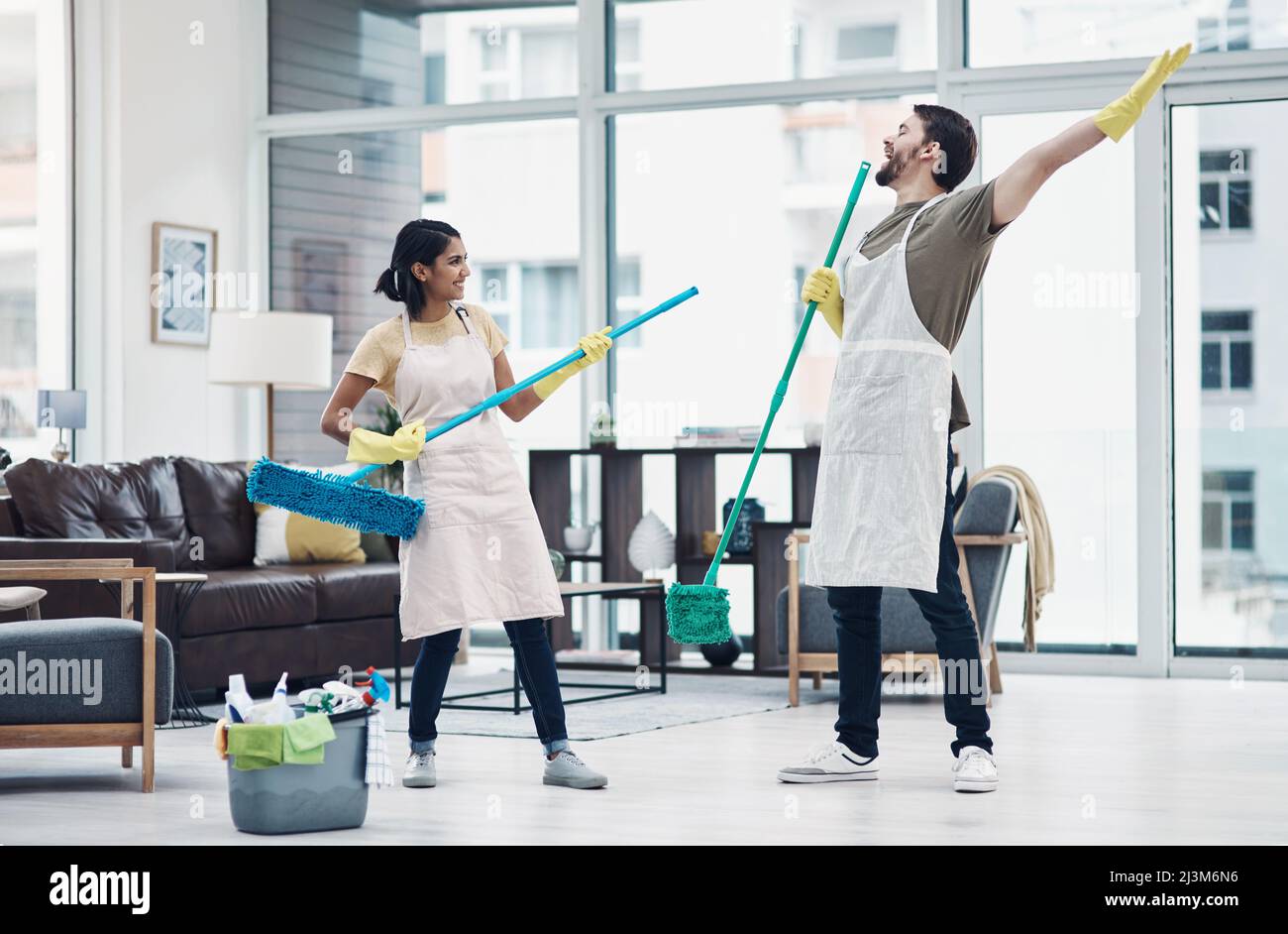 Indian couple having fun at home hi-res stock photography and images ...