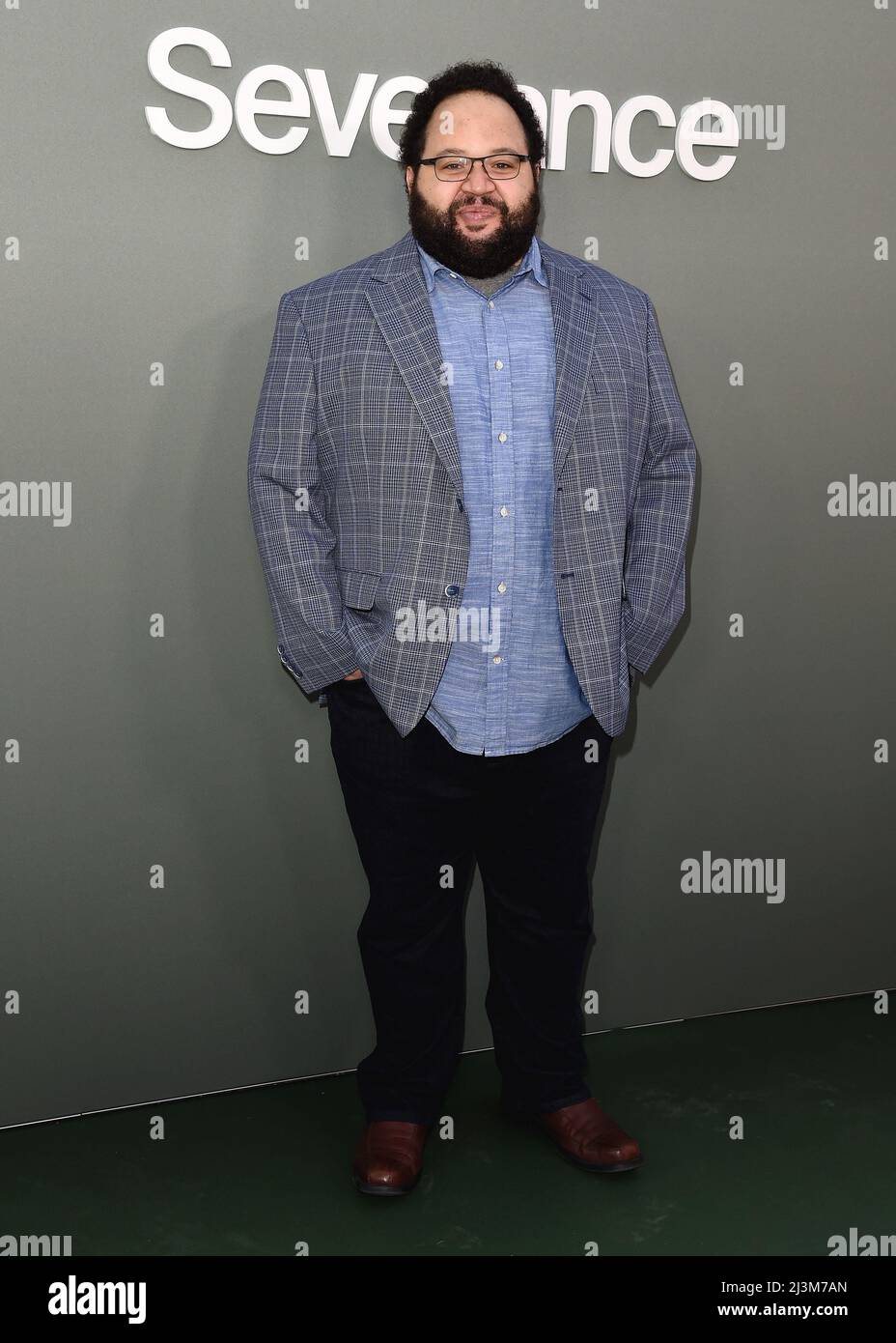 Zach Cherry walking on the red carpet at Apple Original Series ...